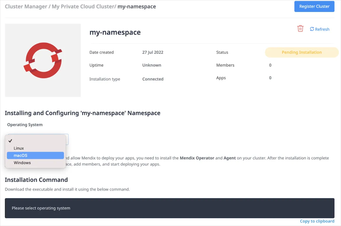 Deploying, Installing and Configuring the Mendix Operator on Red Hat OpenShift